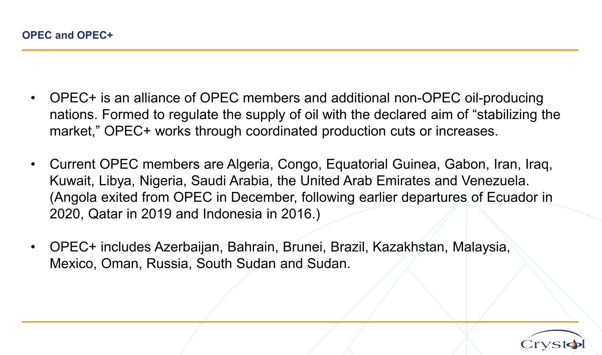 Oil markets: Relative stability amid geopolitical strife - Crystol Energy